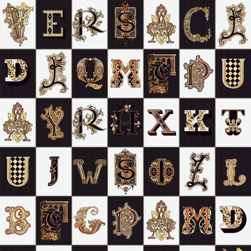 Versace Manifesto Lettering Iconic Look Porcelain Tile – Tiles For Design